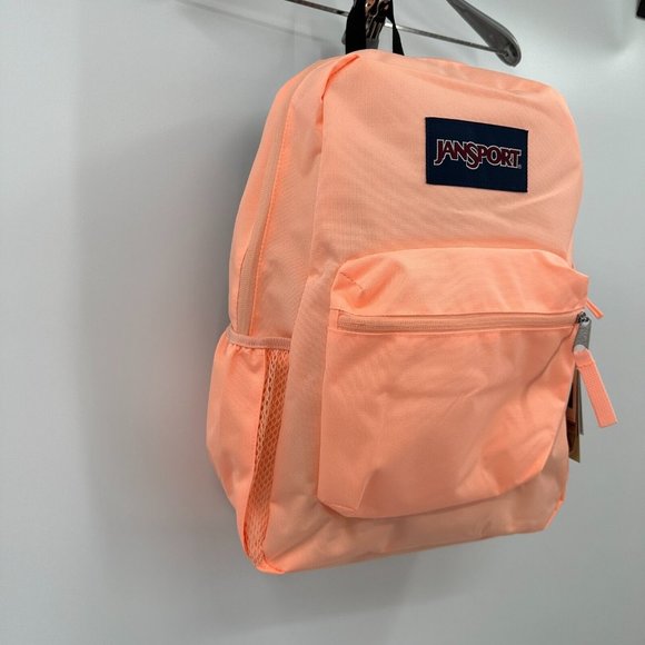 Jansport | Bags | Jansport Cross Town Backpack In Peach Orange Girls ...